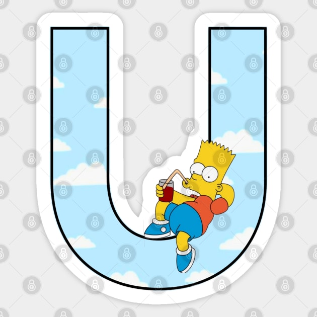 Simpsons letter - Simpsons - Sticker | TeePublic
